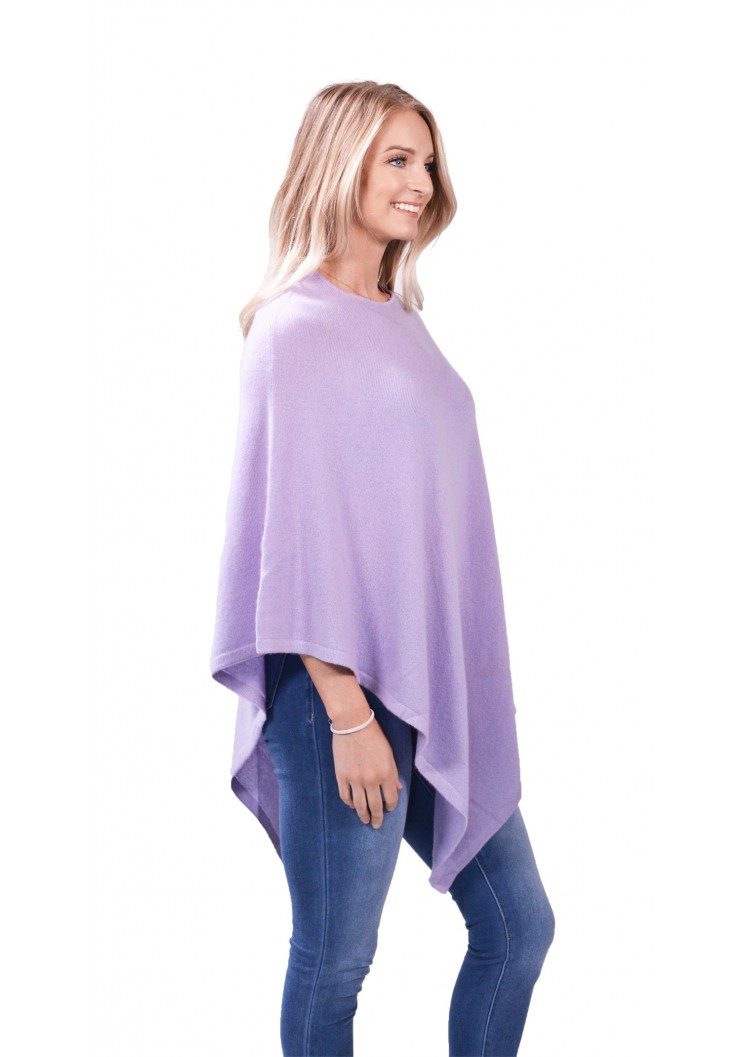 Soft Purple Cashmere Poncho